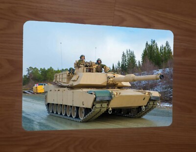 USMC M1A1 Abrams Tank 8x12 Metal Wall Sign United States Marines | eBay