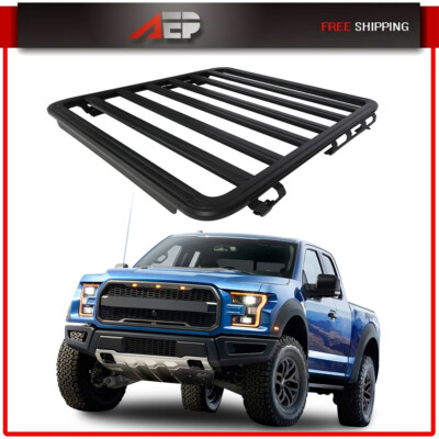 Roof Rack Basket Black Fits 2015-2023 FORD F-150 F150 Crew Modular ...