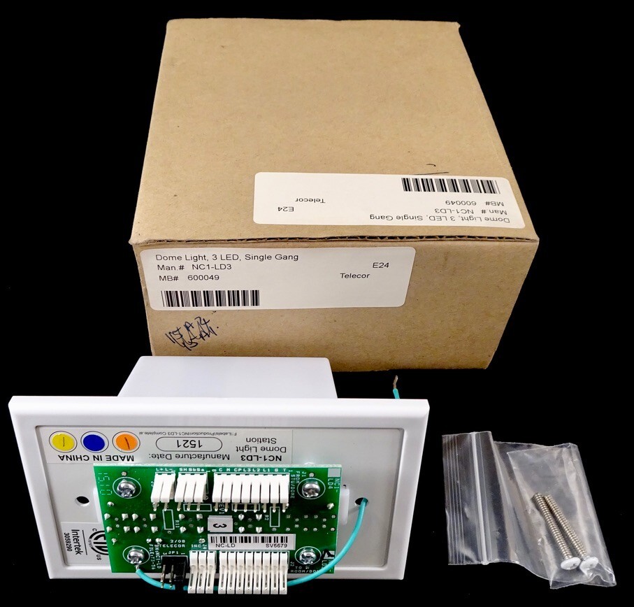 Telecor NC1-LD3 LED Single Gang Call Dome Light For Nurse Courier 3 ...