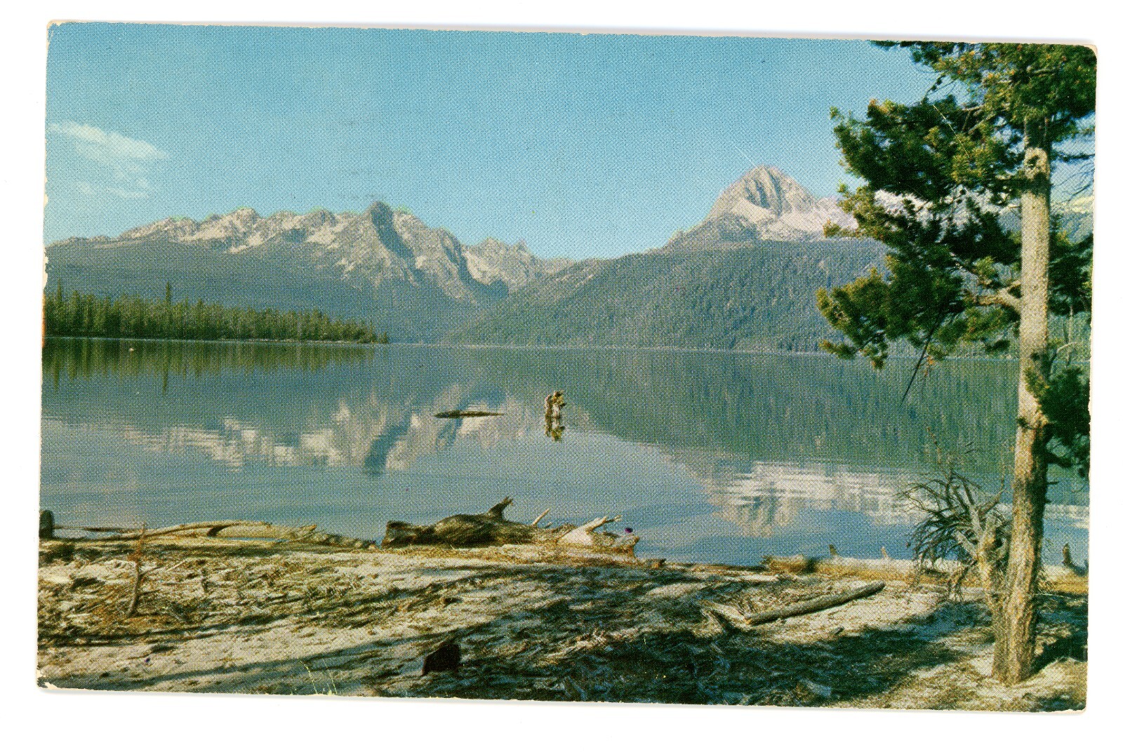 Postcard Big Redfish Lake Highway 93 Stanley Idaho View Card | eBay