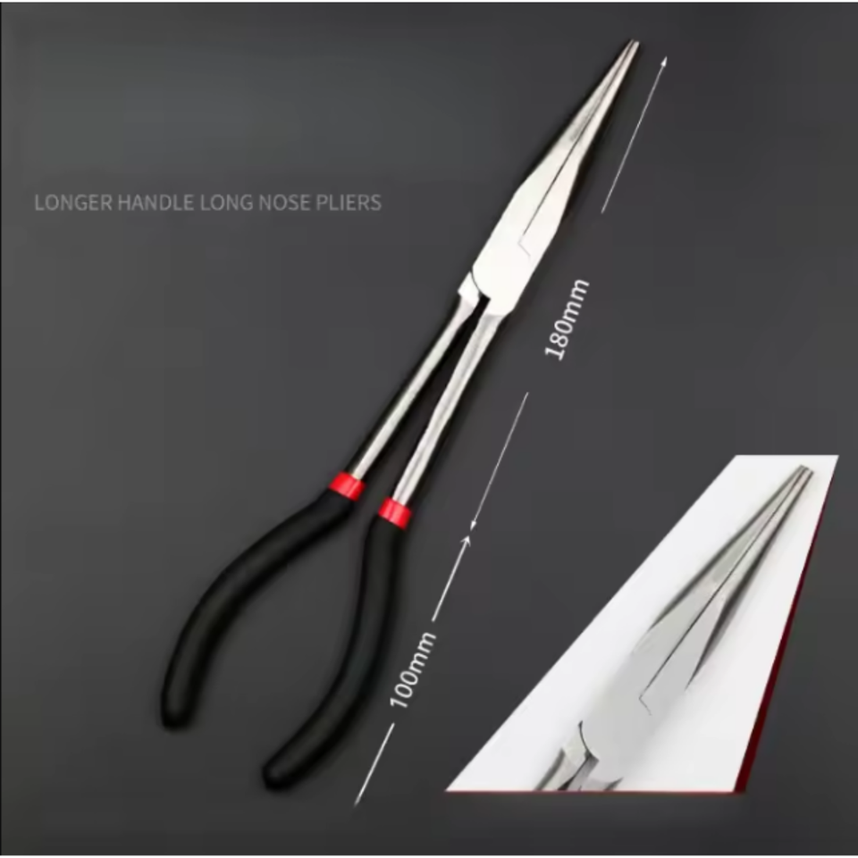 11 Long 275mm Straight Nose , Extra Long Reach Needle Nose Pliers With ...