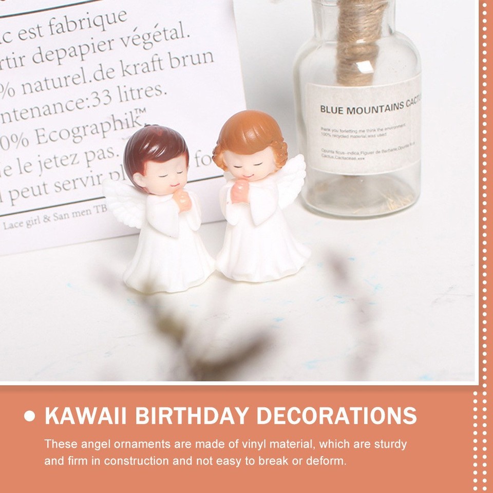 4pcs Angel Statues Desk Decorations Aesthetic Decorations for Bedroom ...