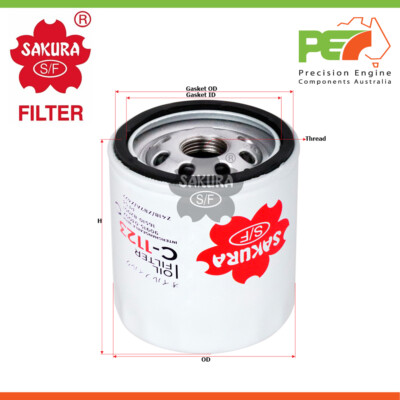 New * SAKURA * Oil Filter For TOYOTA SUPRA MA71 3L 6CYL Petrol 7M-GTEﾠ ...