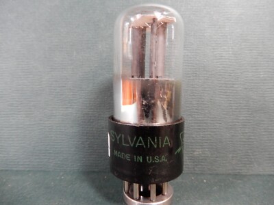 Sylvania Gray Plate 6SL7GT Vacuum Tube Amplitrex Tested Strong 93/93 ...