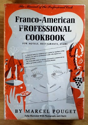 Marcel Pouget -FRANCO-AMERICAN- Professional Cookbook, hardcover ...