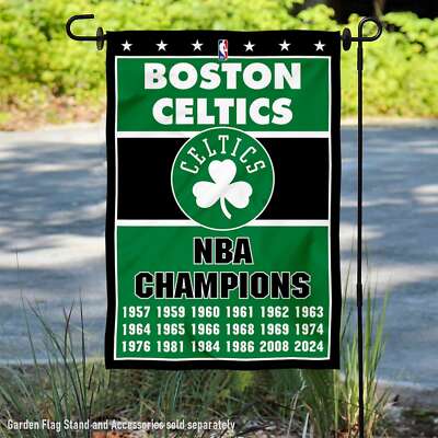 Boston Celtics 18 Time 18x NBA Champions Garden Banner Flag | eBay