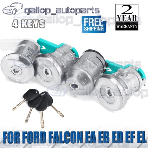 Brand New Ignition Barrel Door Locks Lock Set For Ford Falcon EA EB ED ...