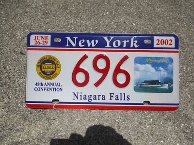 New York 2002 ALPCA convention license plate # 696 | eBay