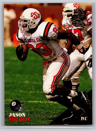 1994 Classic NFL Draft Gold Football #19 Jason Gildon Pittsburgh ...