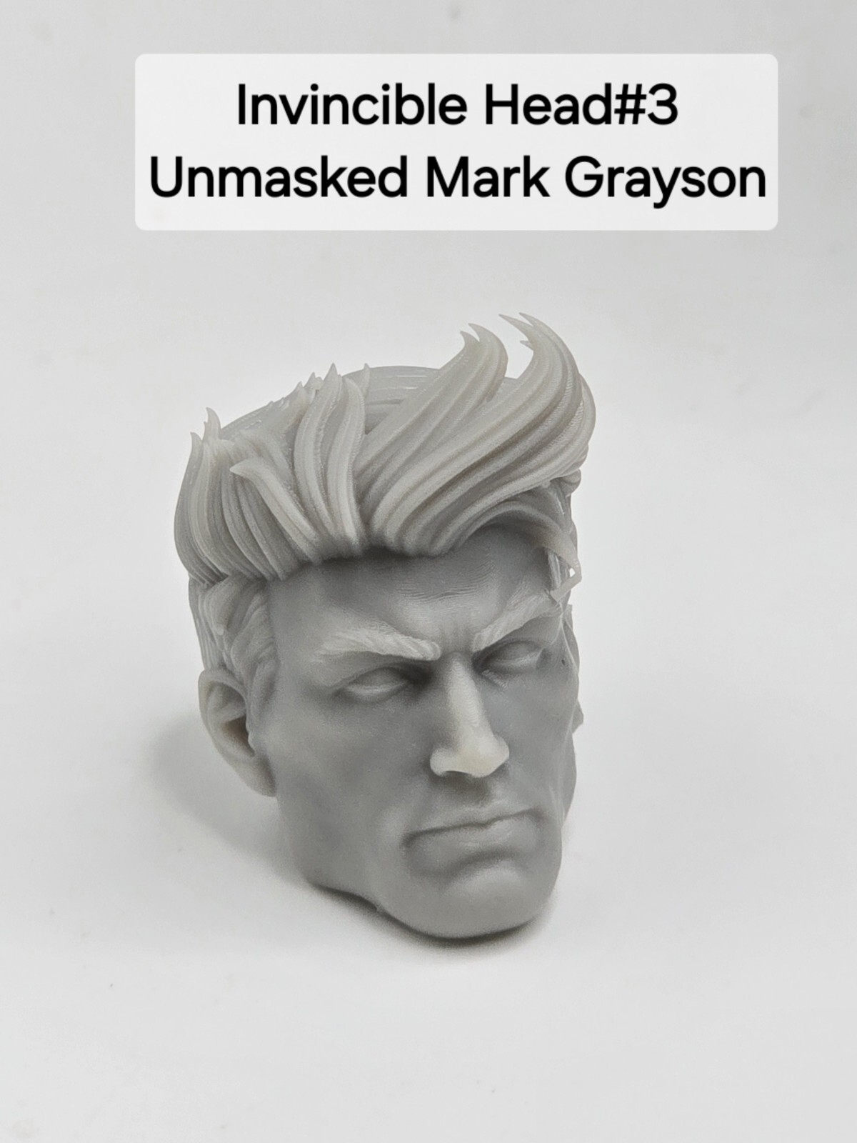 3d Print INVINCIBLE HEAD #3 MARK 1:12 6" GI Joe Classified/Marvel ...
