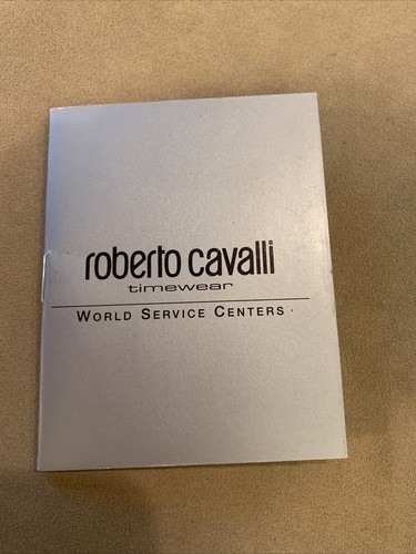 Roberto Cavalli Watch World Service Centers Booklet New | eBay