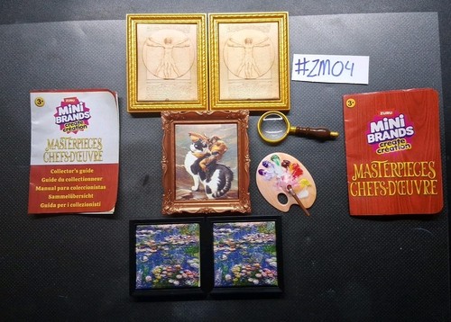 Lot Of 9.Zuru Mini Brands Create Masterpieces Art Pieces crowbar Crate ...