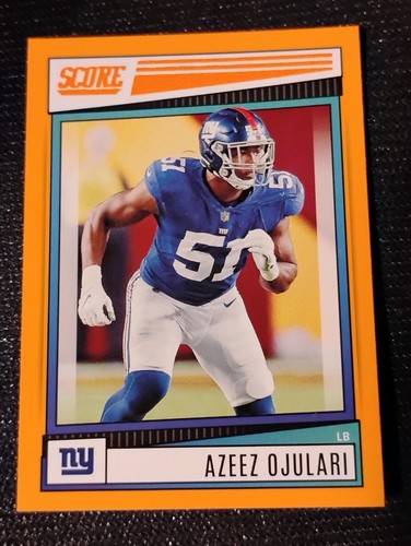 2022 Score Football Yellow Parallel - Azeez Ojulari #237 | eBay