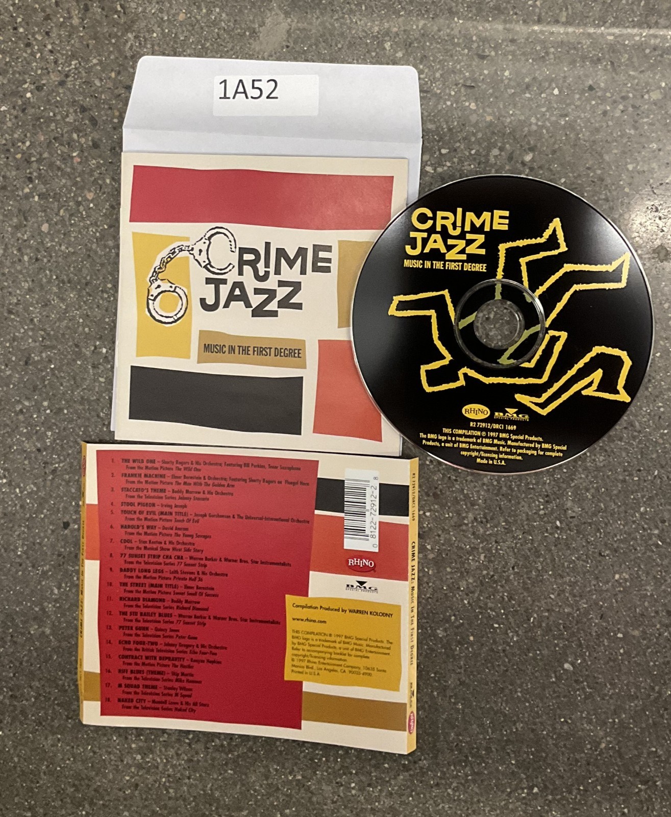 Crime Jazz: Music In The First Degree by Various (CD, 1997) No Case ...