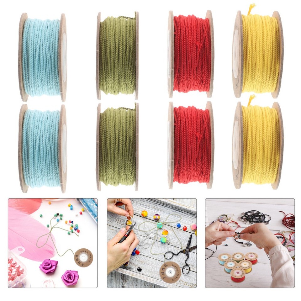 12pcs Jewelry Cotton Cord Chinese Knotting Cord Cotton Hand Knitting ...