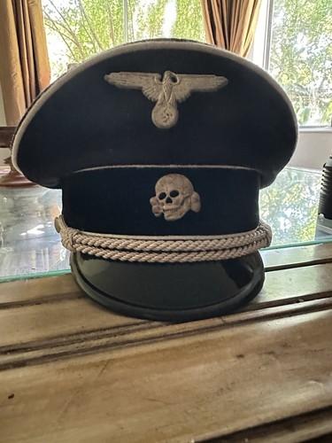 WW2 German Allegemeine SS officers Visor Hat Cap Schirmutzen ...