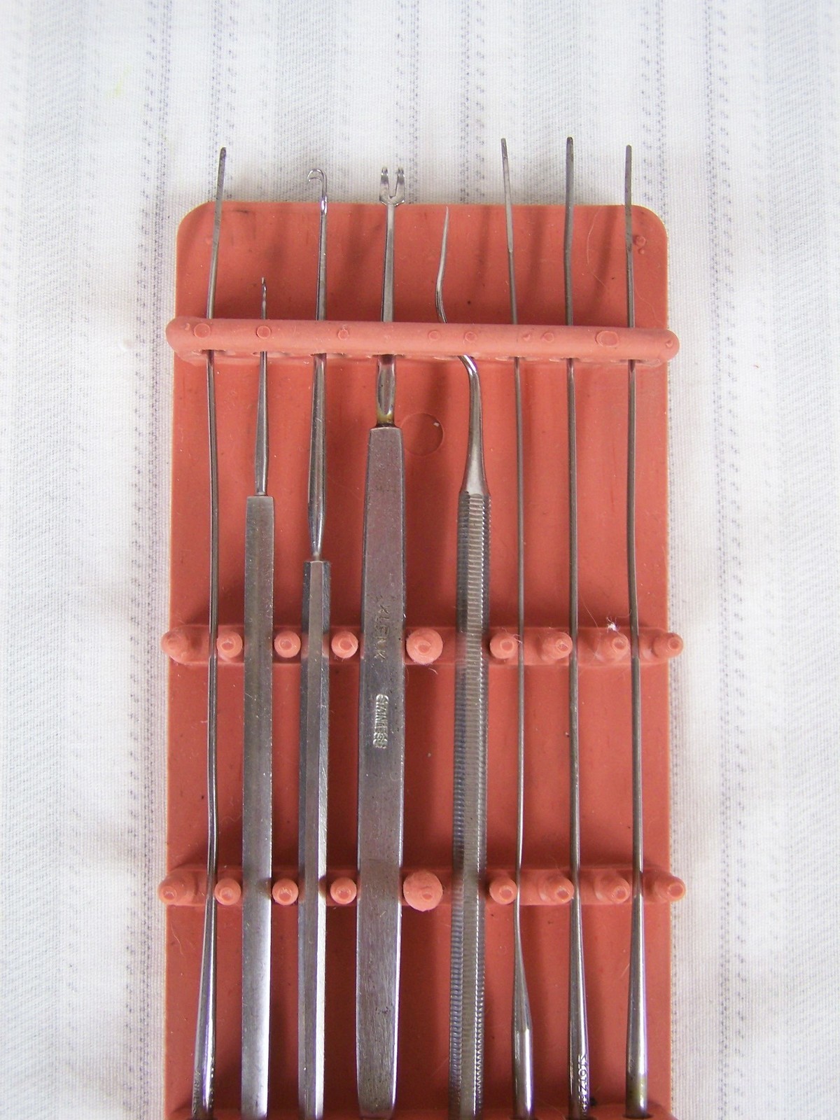 DENTAL TOOL SET OF 8 STORZ H MISDOM FRANK WECK KLENK L SILVERMAN WITH ...