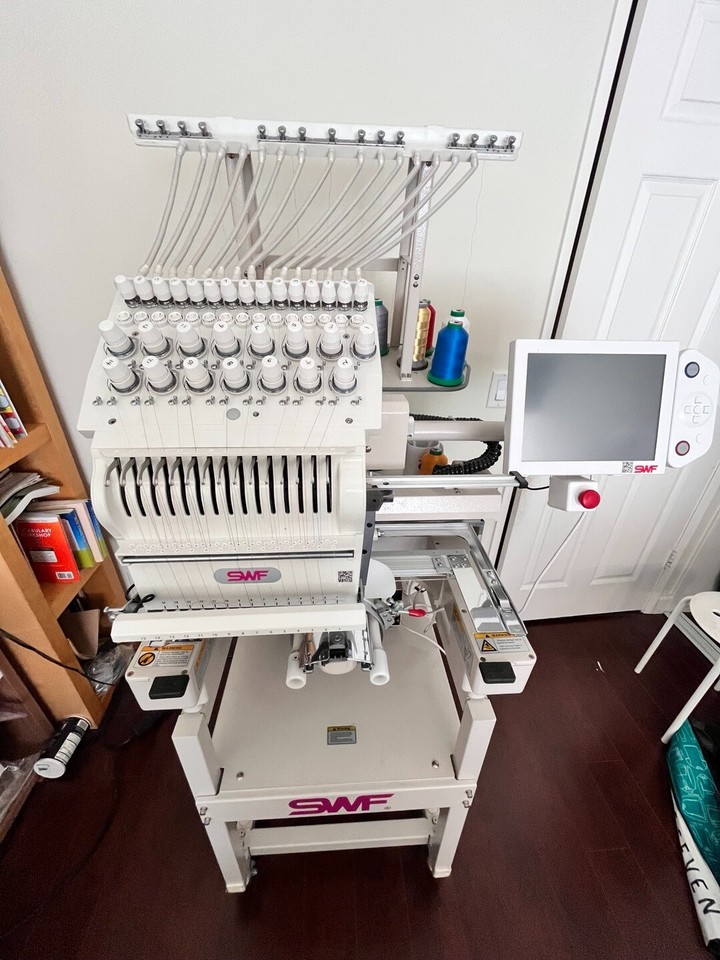 SWF 15 Needles, Single head, used commercial embroidery machine | eBay
