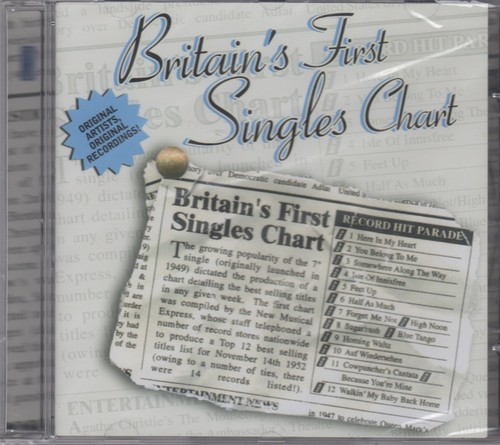 Various Artists "Britain's First Singles Chart" NEW & SEALED CD 15 ...
