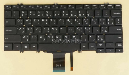 NEW for DELL Latitude 5300 5310 7300 keyboard Backlit NO FRAME AR ...