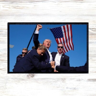 Trump Hat Patch Sublimation DYI Fabric Patch Glue Iron On Sew | eBay