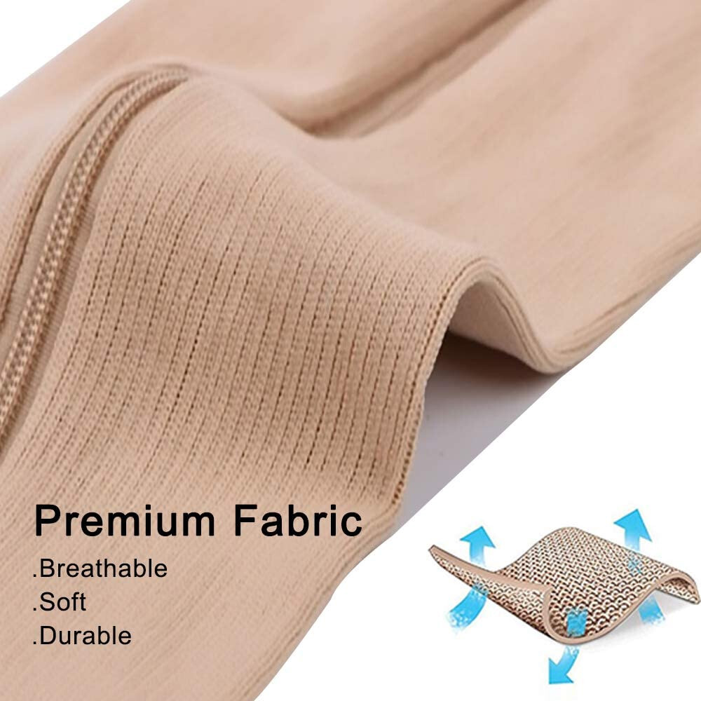 Zip Up Closed Toe Compression Zipper Socks Calf Support Stockings Women ...