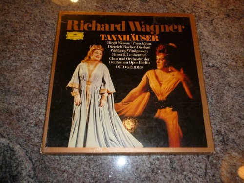 COFFRET 4 VINYLES LP 33 TOURS OPERA TANNHAUSER WAGNER DEUTSCHE ...