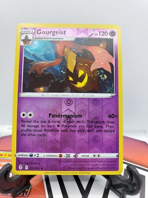 2021 Pokemon TCG Evolving Skies Series Gourgeist Reverse Holo Card | eBay