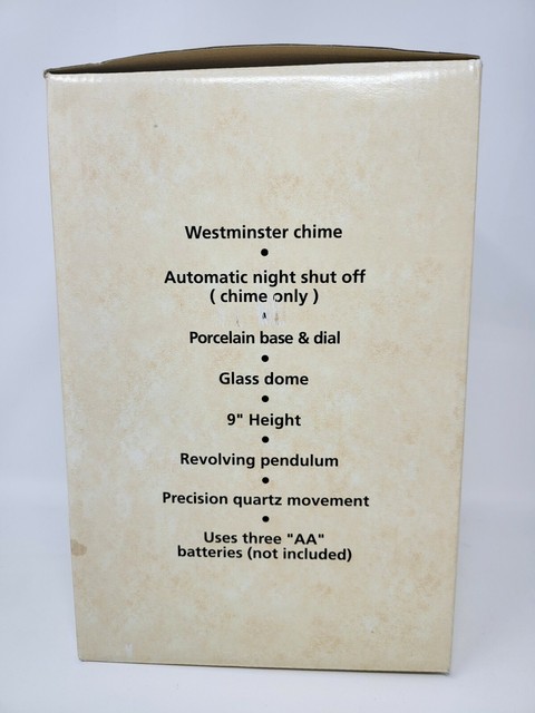 Timex Anniversary Chime Clock Westminster Chime Metal Base and Dial ...