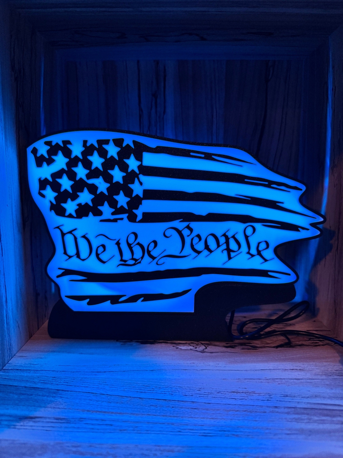 We The People Flag Light Box | eBay