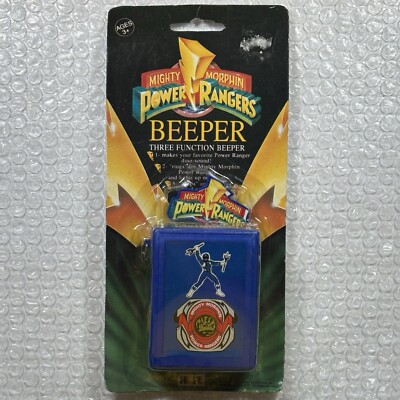 VINTAGE 1993 MIGHTY MORPHIN POWER RANGERS BLUE BEEPER PAGER NEW IN ...