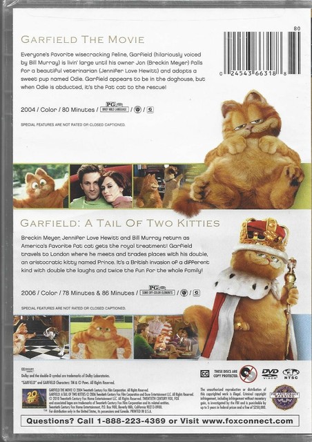 Garfield Double Feature (DVD, 2010, 2-Disc Set, Fox 75th Anniversary ...