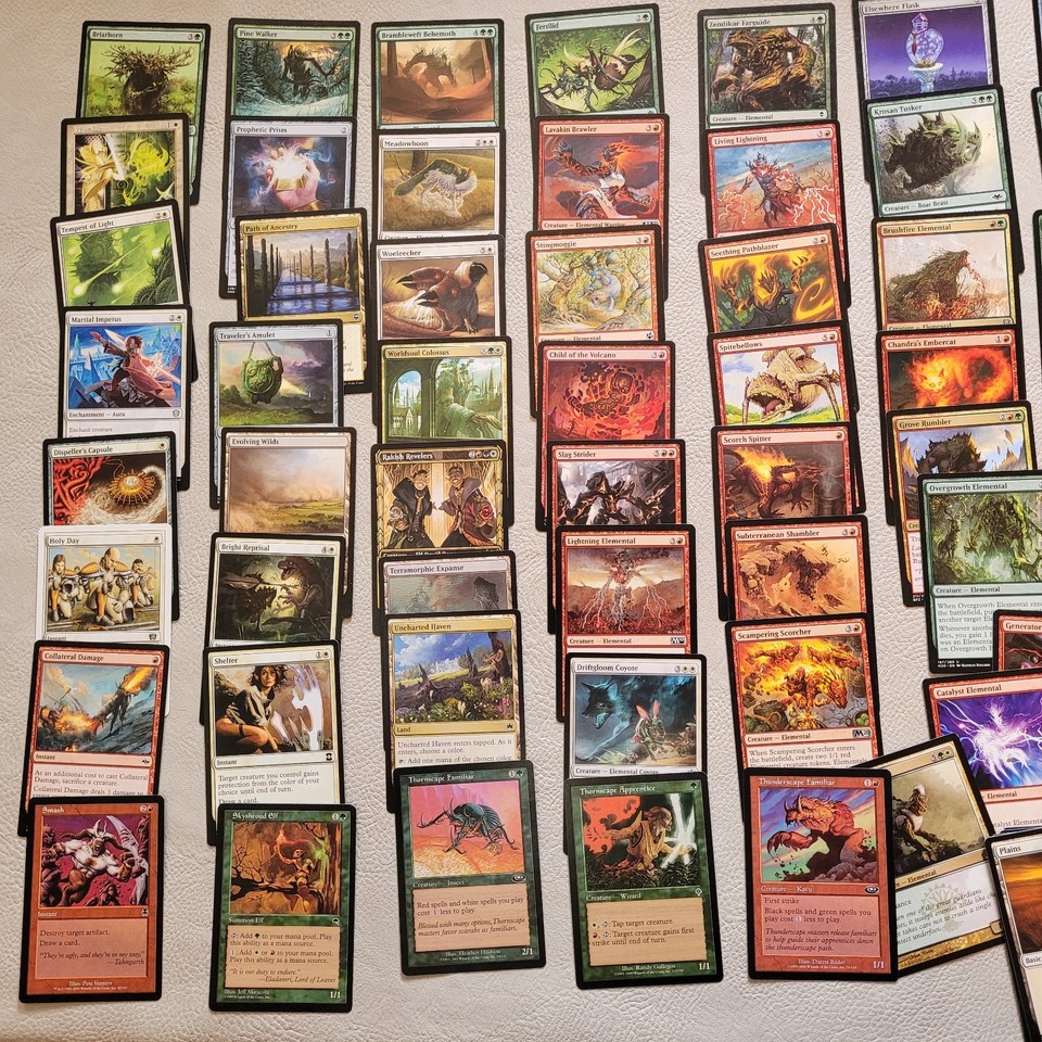 Rith, the Awakener Red White Green Tribal Magic ELEMENTALS Commander ...