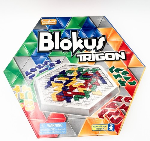 Blokus Trigon Strategy Board Game Brain Building Mattel COMPLETE 2019 ...
