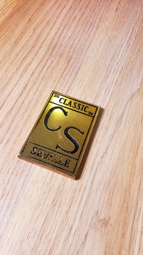 USE CLASSIC CADILLAC CS CAR EMBLEM CADILLAC SEVILLE GOLD PLATED E&G | eBay
