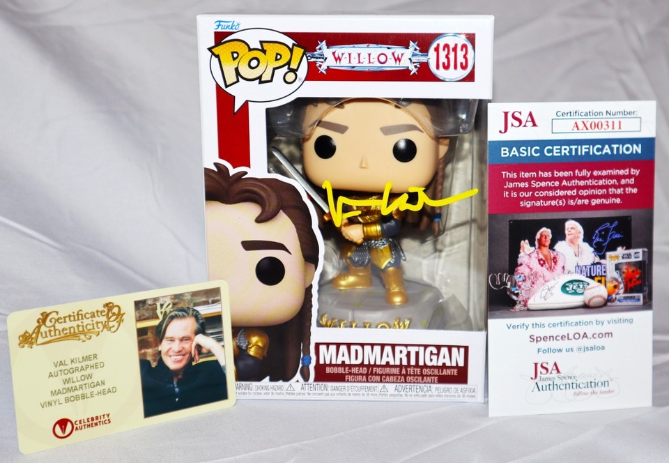⚔️🔥 Val Kilmer Signed Autographed Willow Madmartigan Funko POP JSA PSA ...
