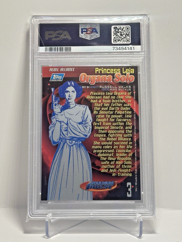 1996 TOPPS STAR WARS FINEST - #3 - PRINCESS LEIA ORGANA - PSA 10 | eBay