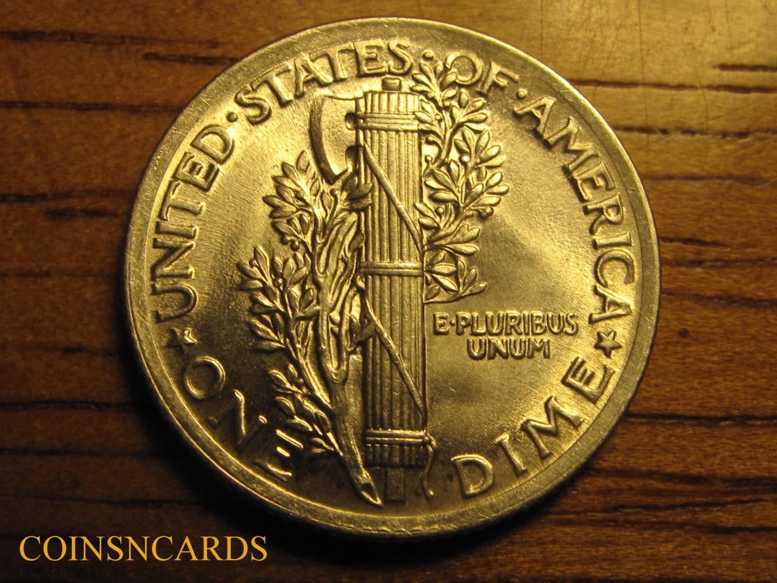 1921-P Mercury Silver Dime FSB Full Split Bands Uncirculated Key ...