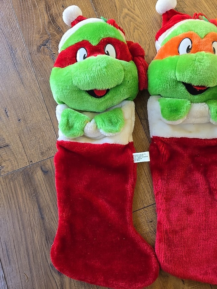 VTG Teenage Mutant Ninja Turtles Christmas Stocking 1990’s Plush All 4 ...