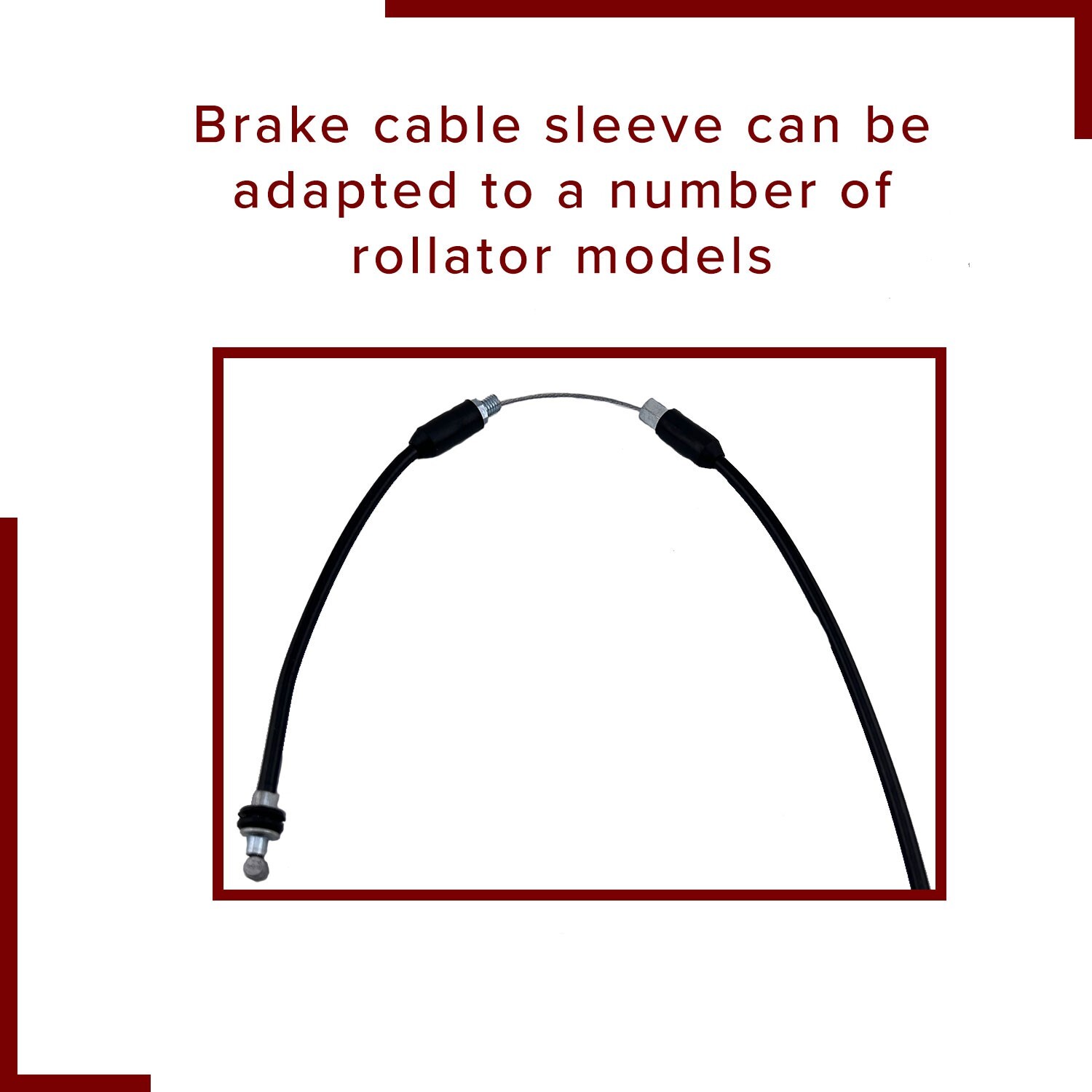 34" Replacement Brake Cable For Medical Rollator, Walker and Folding ...