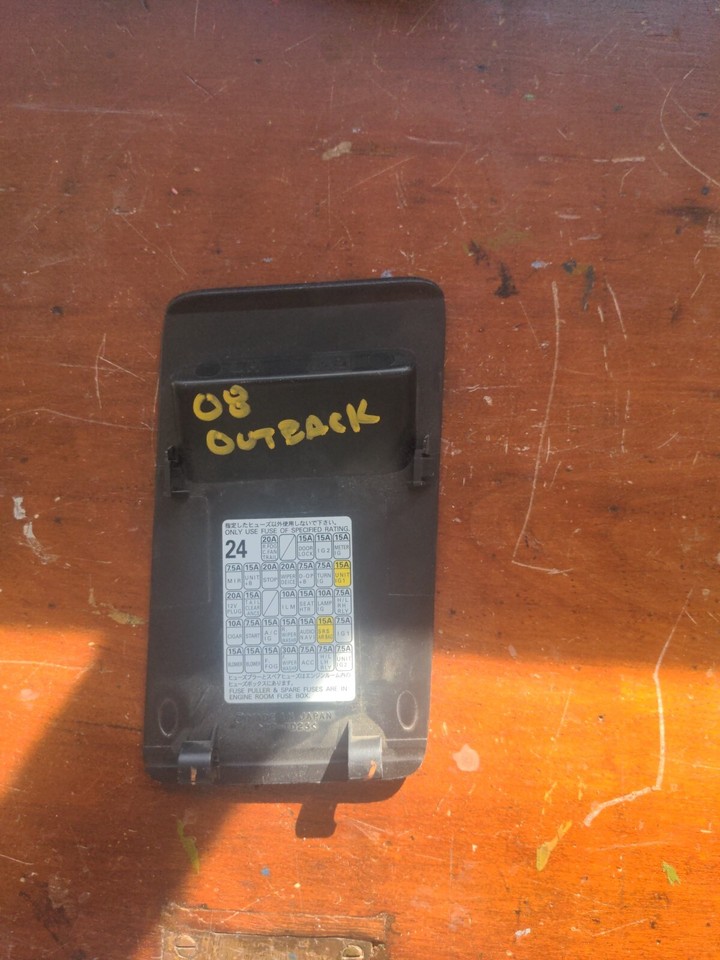08-14 Subaru Outback Fuse Panel Cover Trim PP-TD23 OEM | eBay