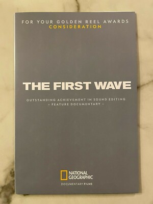 THE FIRST WAVE!- NATIONAL GEOGRAPHIC DOCUMENTARY FYC SCREENER DVD MOVIE ...