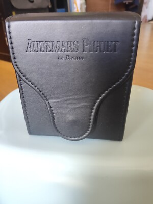 Authentic Audemars Piguet (AP) Black Leather Travel Watch Box Case FREE ...