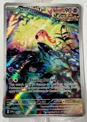 Pokémon Scream Tail 065 Paradox Rift Sealed Black Star Promo Holo Full ...