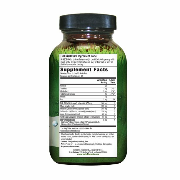 Irwin Naturals Ginza-Plus Maca & Rhodiola- 75ct | eBay