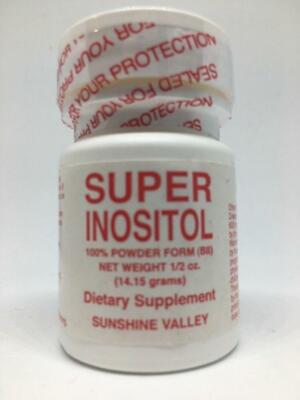 Vitamin B8 Super Inositol 💯% Powder Form (1/2) 0.5 OZ 14.15g 🌞 Sunshine ...