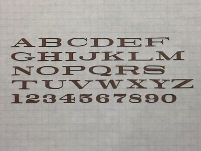 Laser Cut Letter Set Northern Pacific Speed 5/16" 150 Pcs. O HO N Scale ...