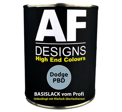 FÜR Dodge PBD Light Blue Metallic 500ML Basislack Autolack Spritzfertig ...