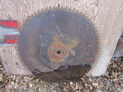 30" Buzz Saw Sawmill Blade Firewood Log Mill Cordwood Logging Rustic ...