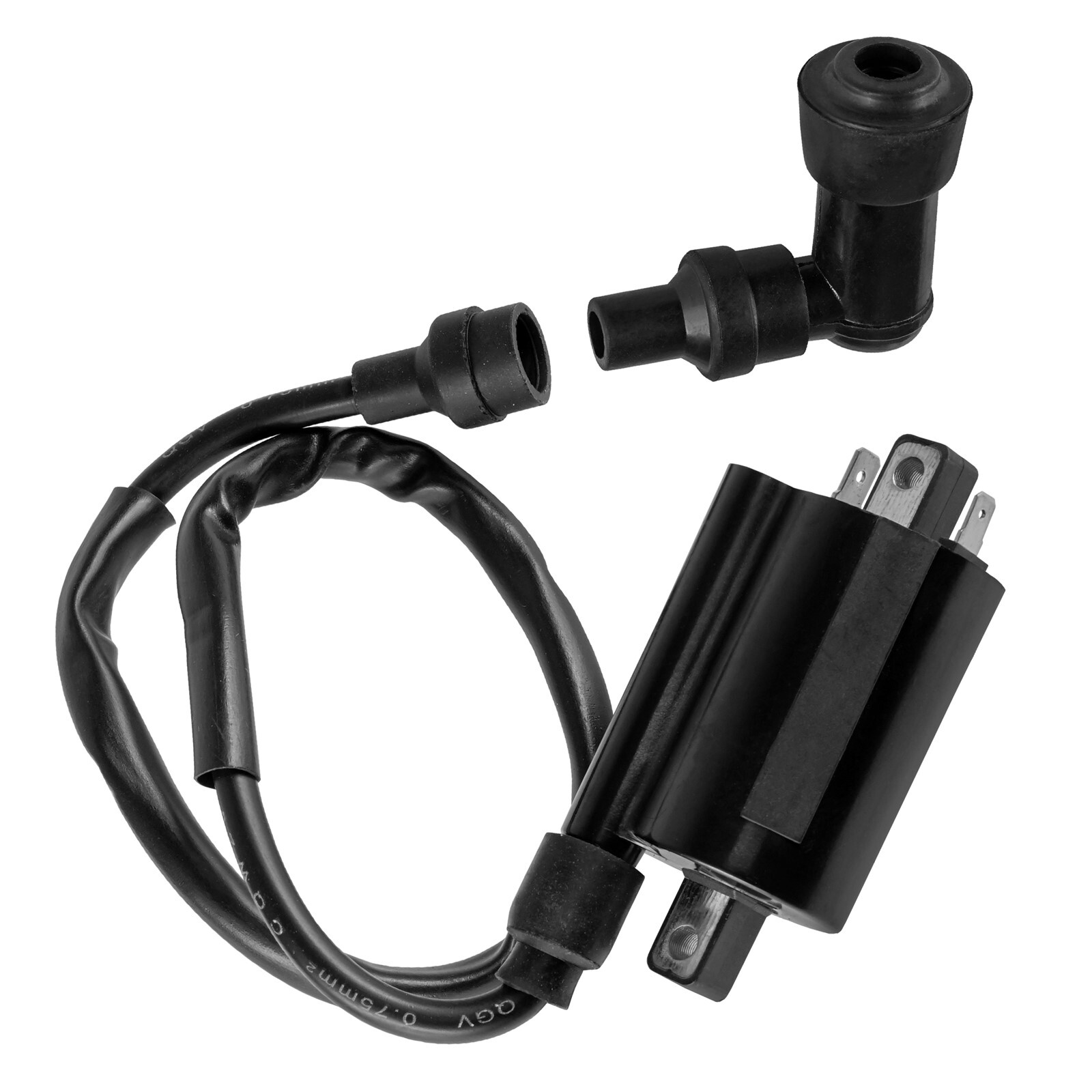 Ignition Coil w/ Spark Plug Boot Cap for Kawasaki KAF620 Mule 4010 ...